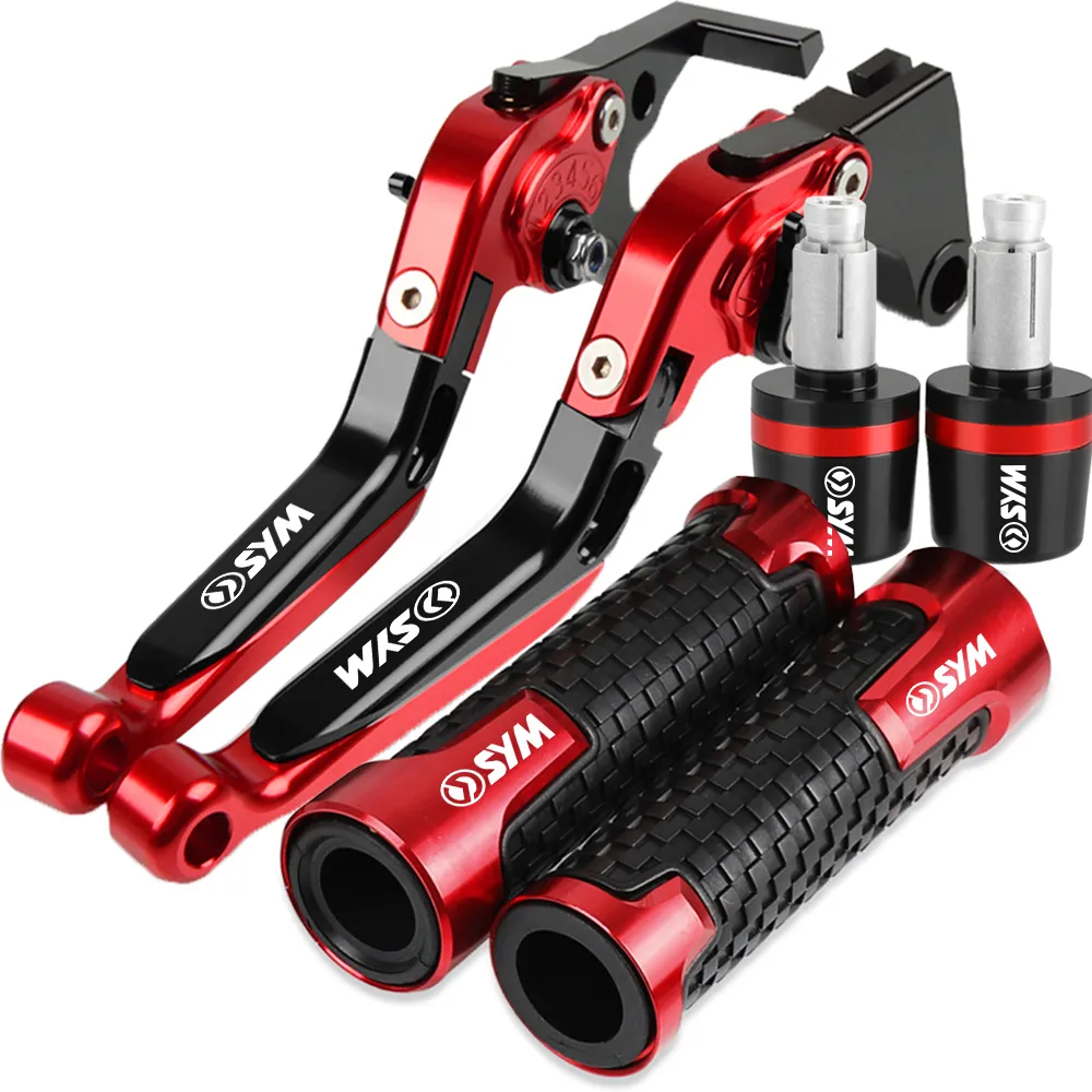 Adjustable Brake and Clutch Levers with Handlebar Grips for SYM MAXSYM ...
