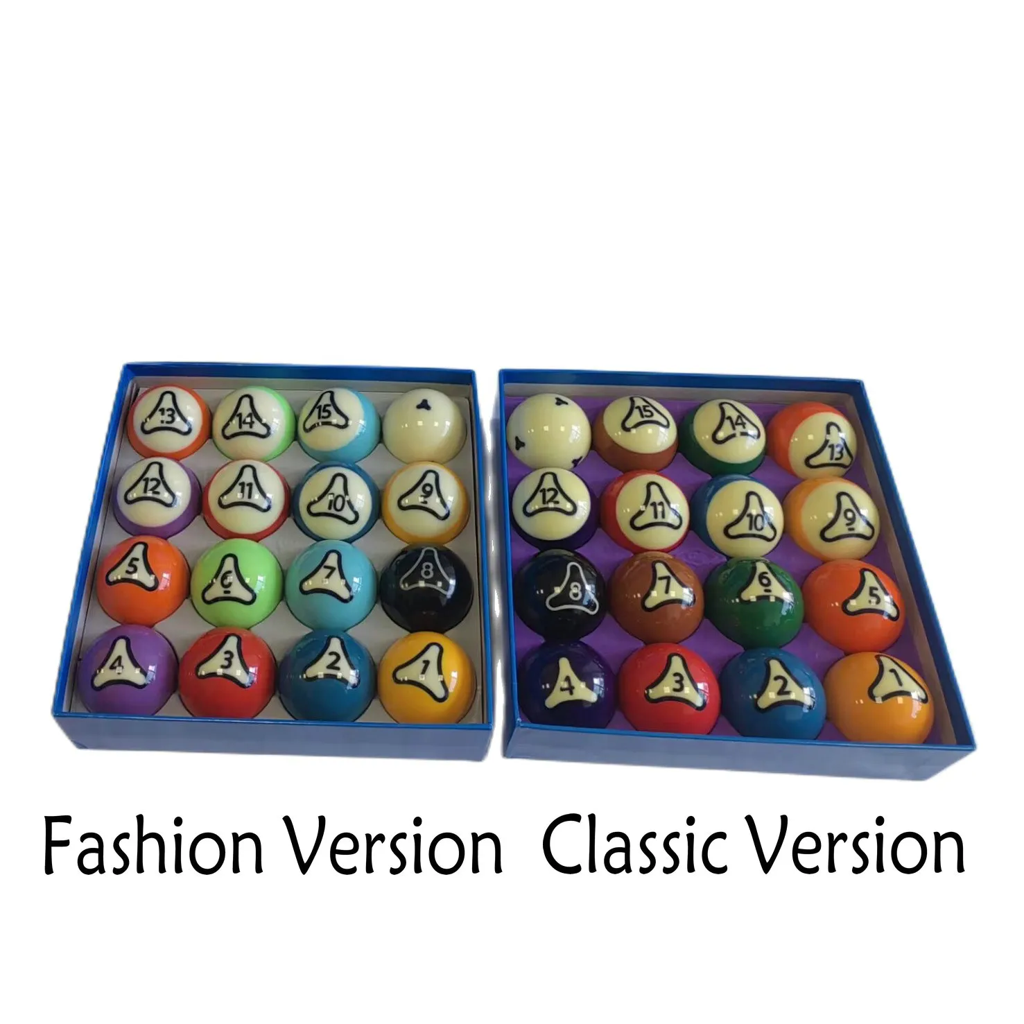 Colorful Billiard Pool Ball Set 2-1/4 Regular Size Complete Nine-Ball ...