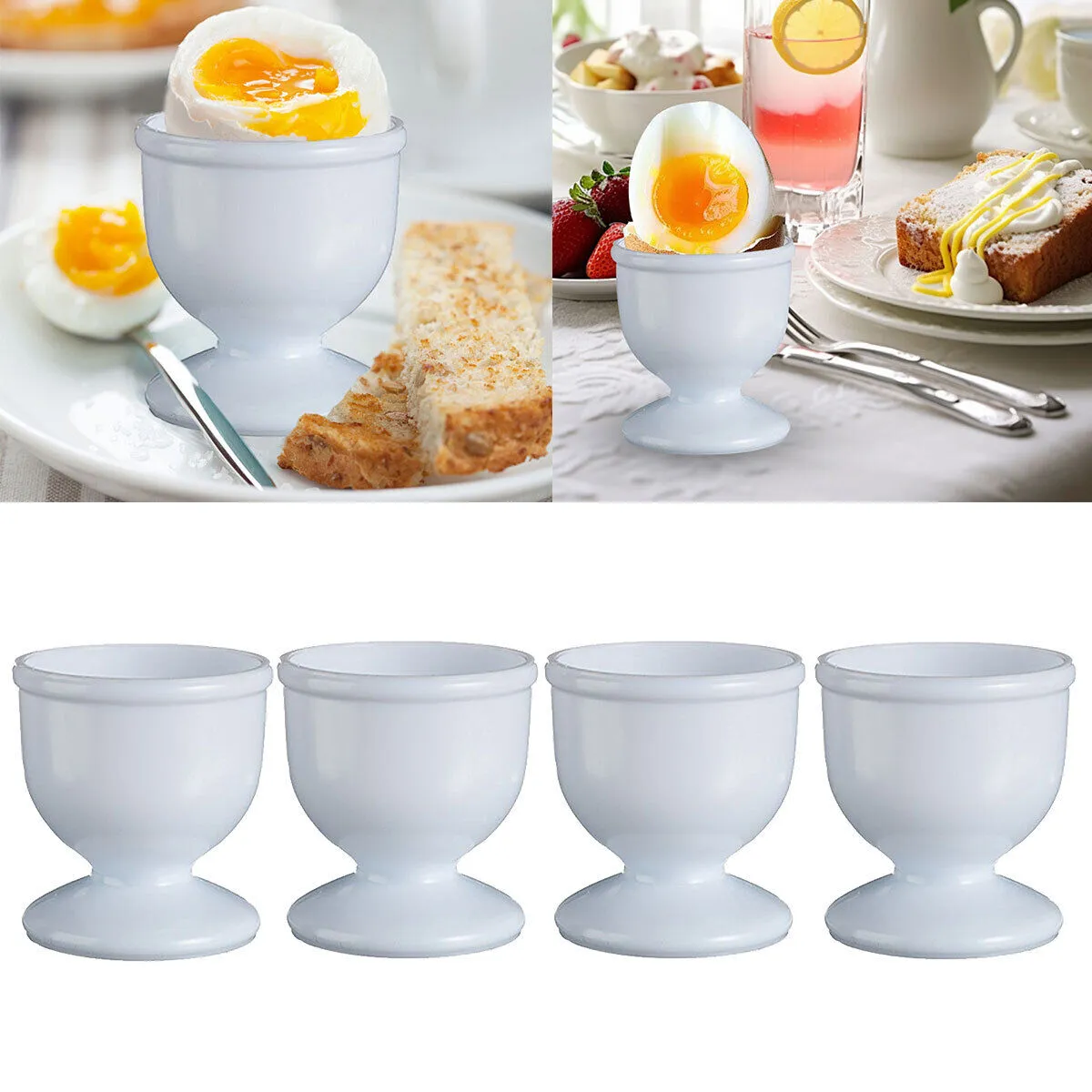 DHgate.com:10-Pack PP Plastic Boiled Egg Holder Cups Stand Rack - Colorful Egg Holder for ...