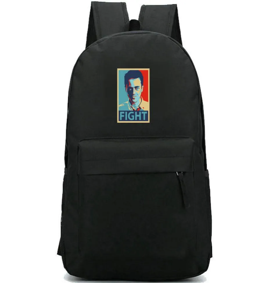 Fight Club Backpack Edward Norton Day Pack World Popular School Bag ...