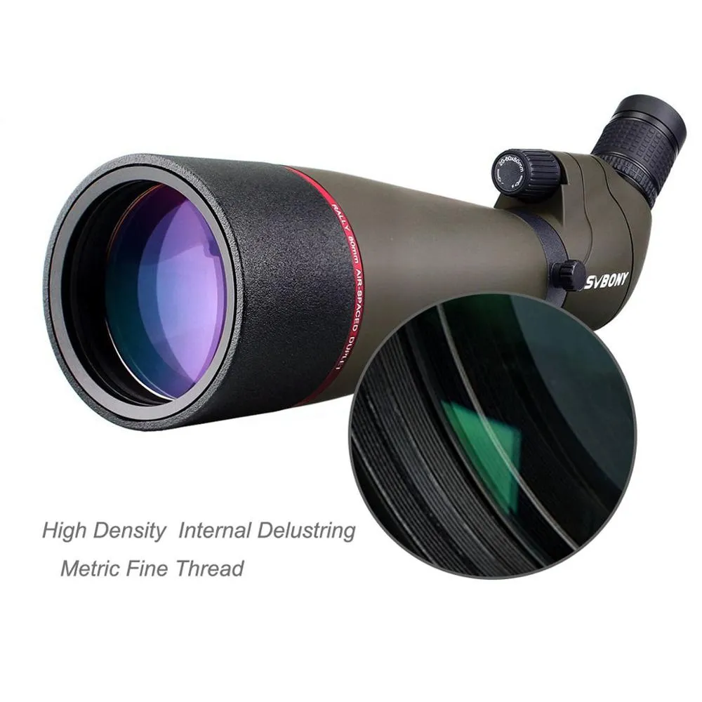 DHgate.com:SVBONY 80mm Spotting Scope Waterproof Outdoor Zoom Refractor ...