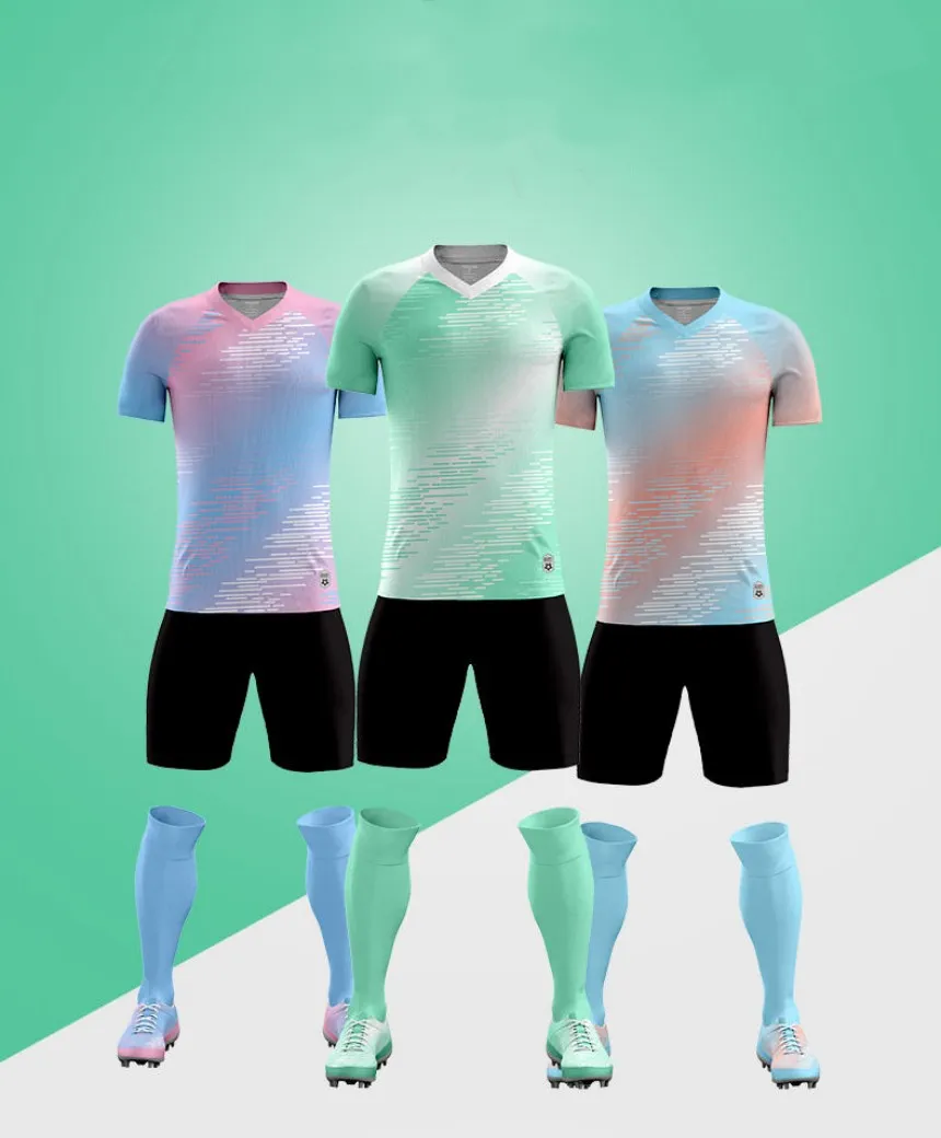 Customize Soccer Jerseys Adult Futsal Uniform Set Lightweight ...