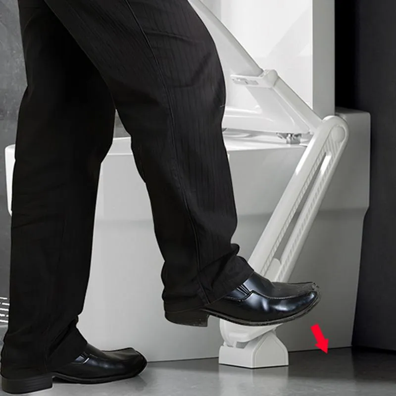 Toilet Seat Foot Pedals Touch Free Foot Operated Toilet Lid Lifter ...