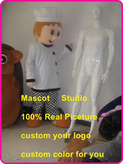 Custom Anime Face Kit Mascot Kitchener Costume For French Cook Chef And ...