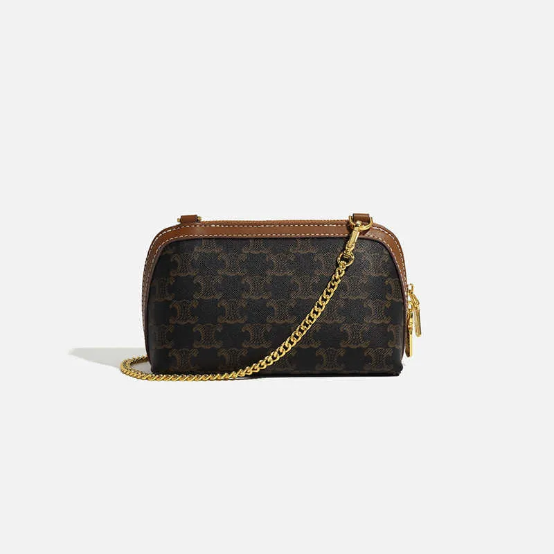 Leather Chain Shoulder Bag Mini Crossbody Bag for Women with Genuine ...