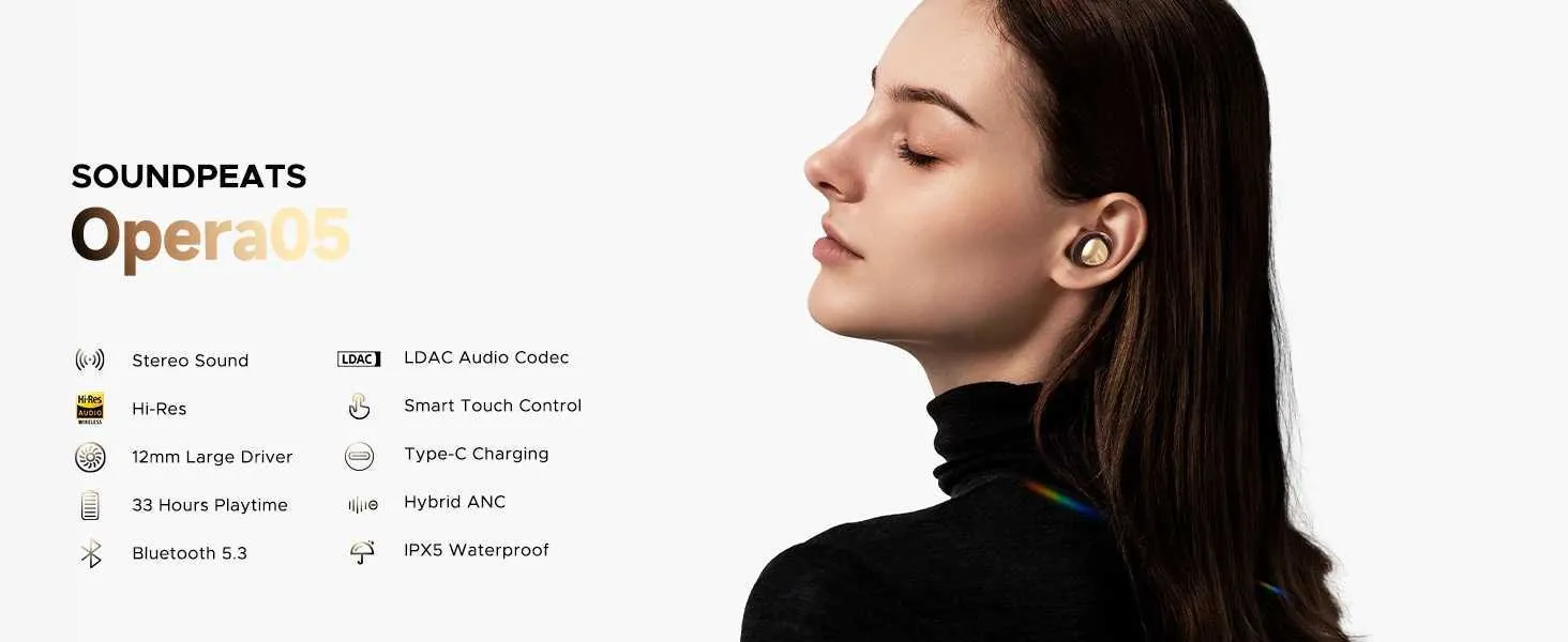 DHgate.com:Soundpeats Opera 05 Hi-Res TWS Earbuds: Stereo Sound, LDAC ...
