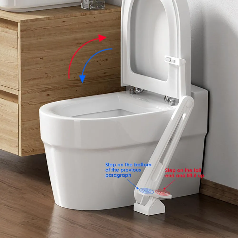Toilet Seat Foot Pedals Touch Free Foot Operated Toilet Lid Lifter ...
