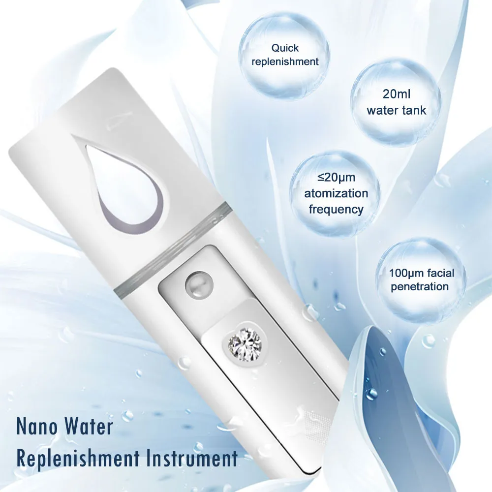 Mini Nano Mist Sprayer Facial Humidifier USB Rechargeable Facial ...