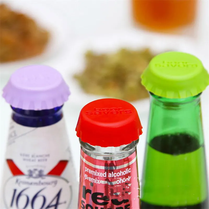 6/Silicone Beer Bottle Caps Preservative Covers for Beer and Alcohol ...