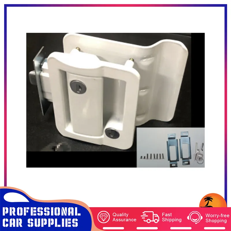 Durable RV Camper outside door catch Deadbolt Handle Lock Key Kit ...