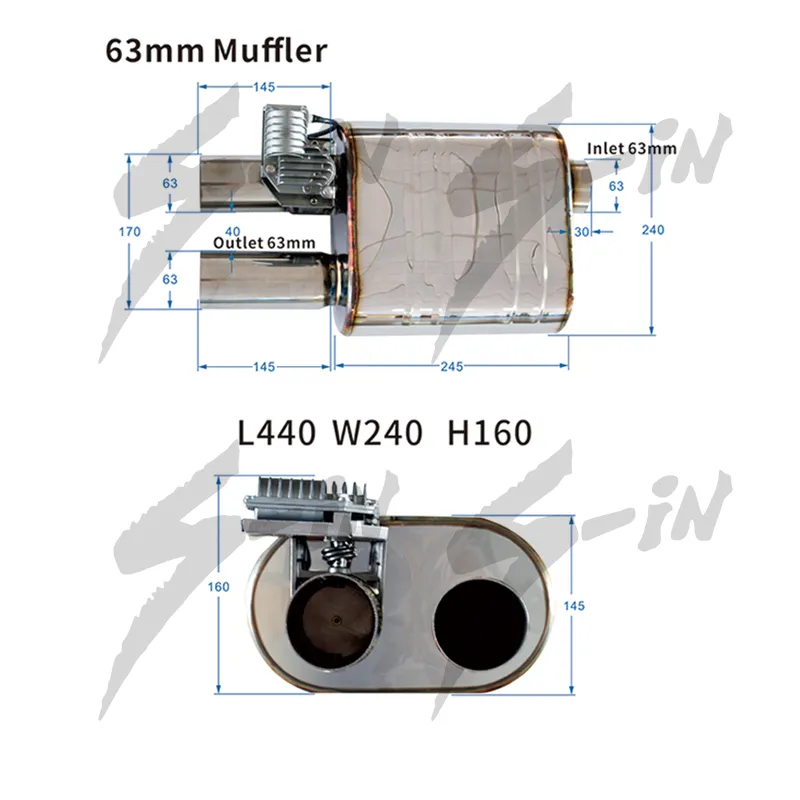 Adjustable Muffler: Electronic Sound Control Valve Exhaust System ...