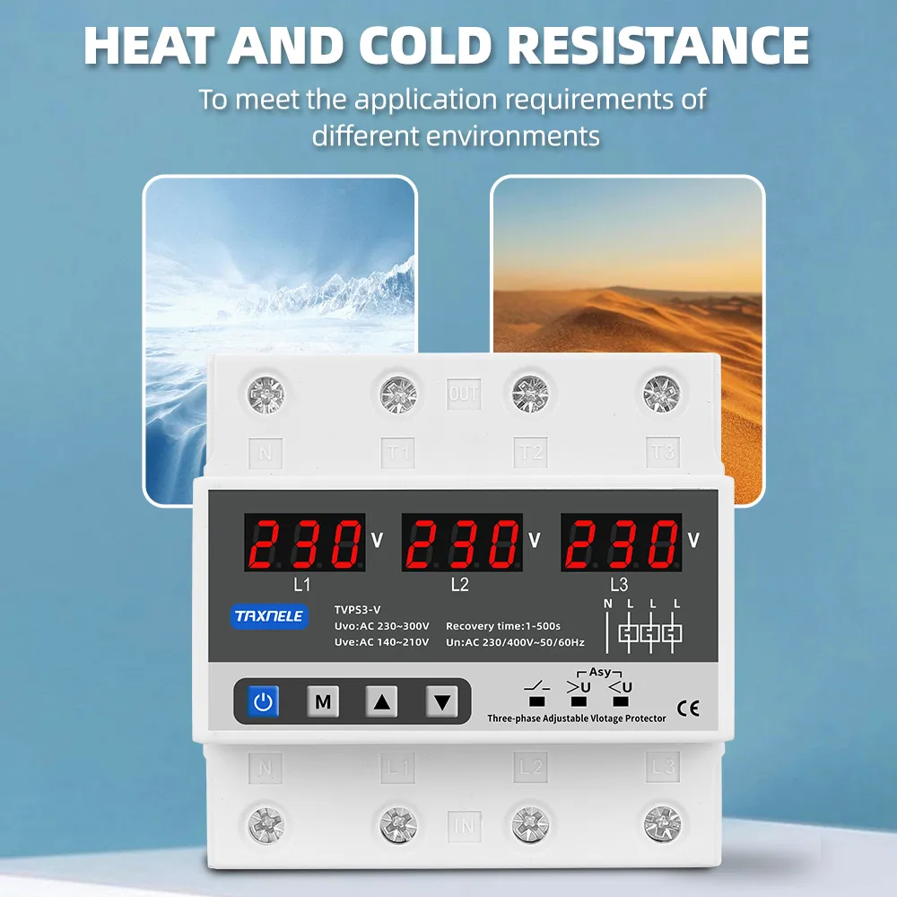 DHgate.com:380V Three Phase Voltage Protector Relay - 63A/60A ...