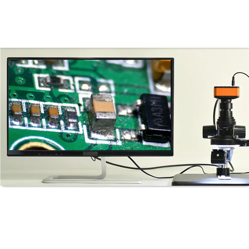 Electronics Microscope With Camera 4K UHD 60FPS For Mobile Repair, PCB ...