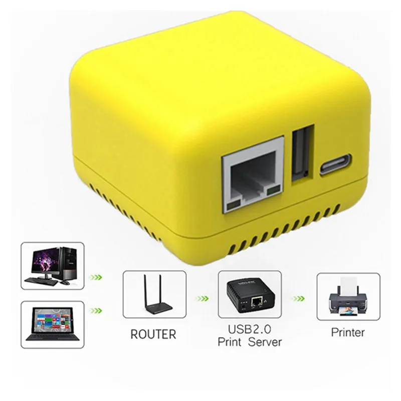 Mini NP330 USB 2.0 LPR Print Server: Network Cable Cloud Printing from ...