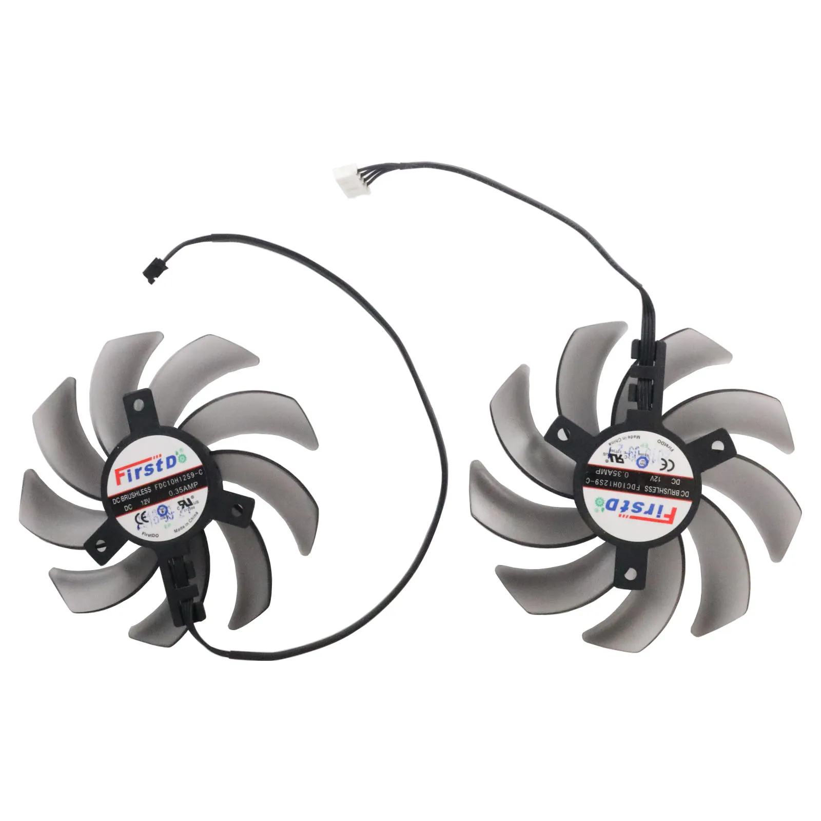 AC Cooler Fan 85mm Graphics Card Replacement Fan, 12V DC Dual Ball ...