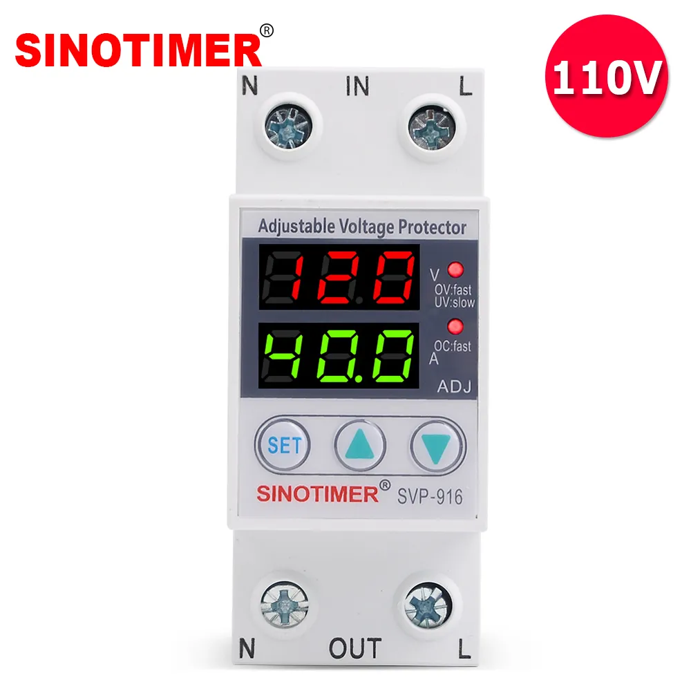 Wholesale 110V 120V 40A Digital Dual LED Display Surge Protector ...