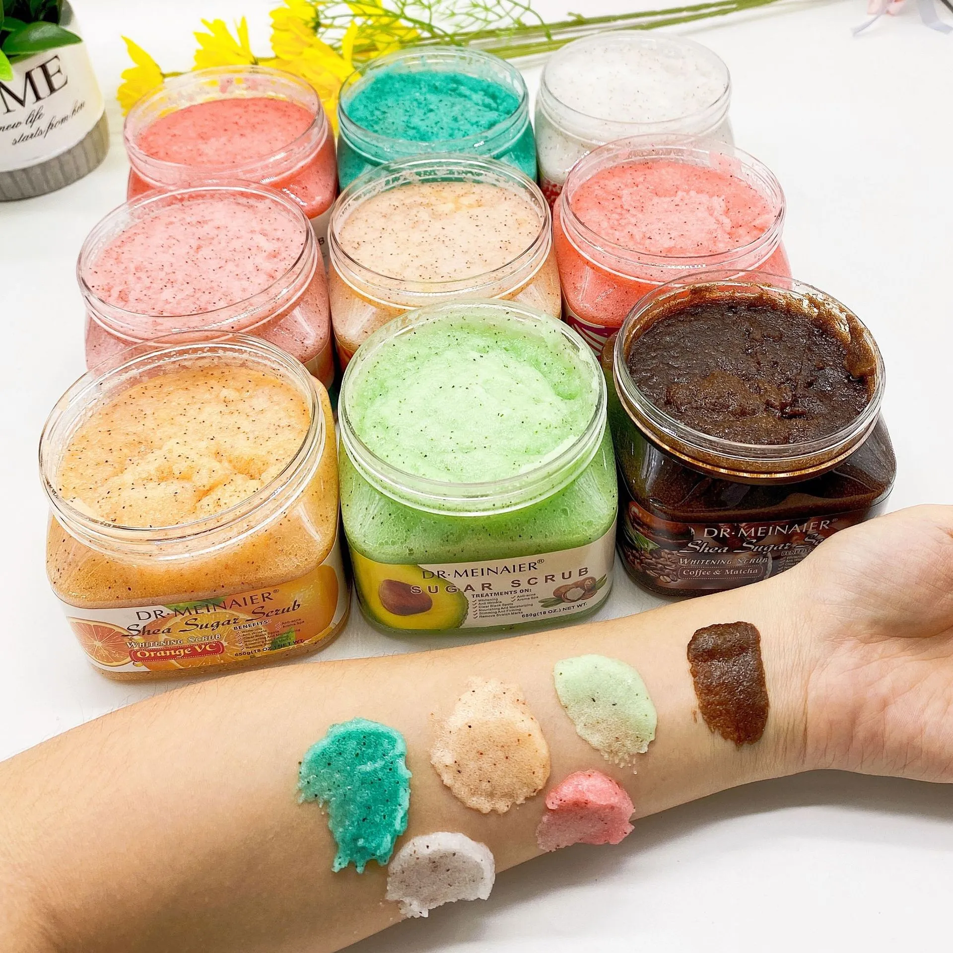 Fruit Sea Salt Body Scrub To Smooth & Soften Skin, Cuticles; Sugar ...