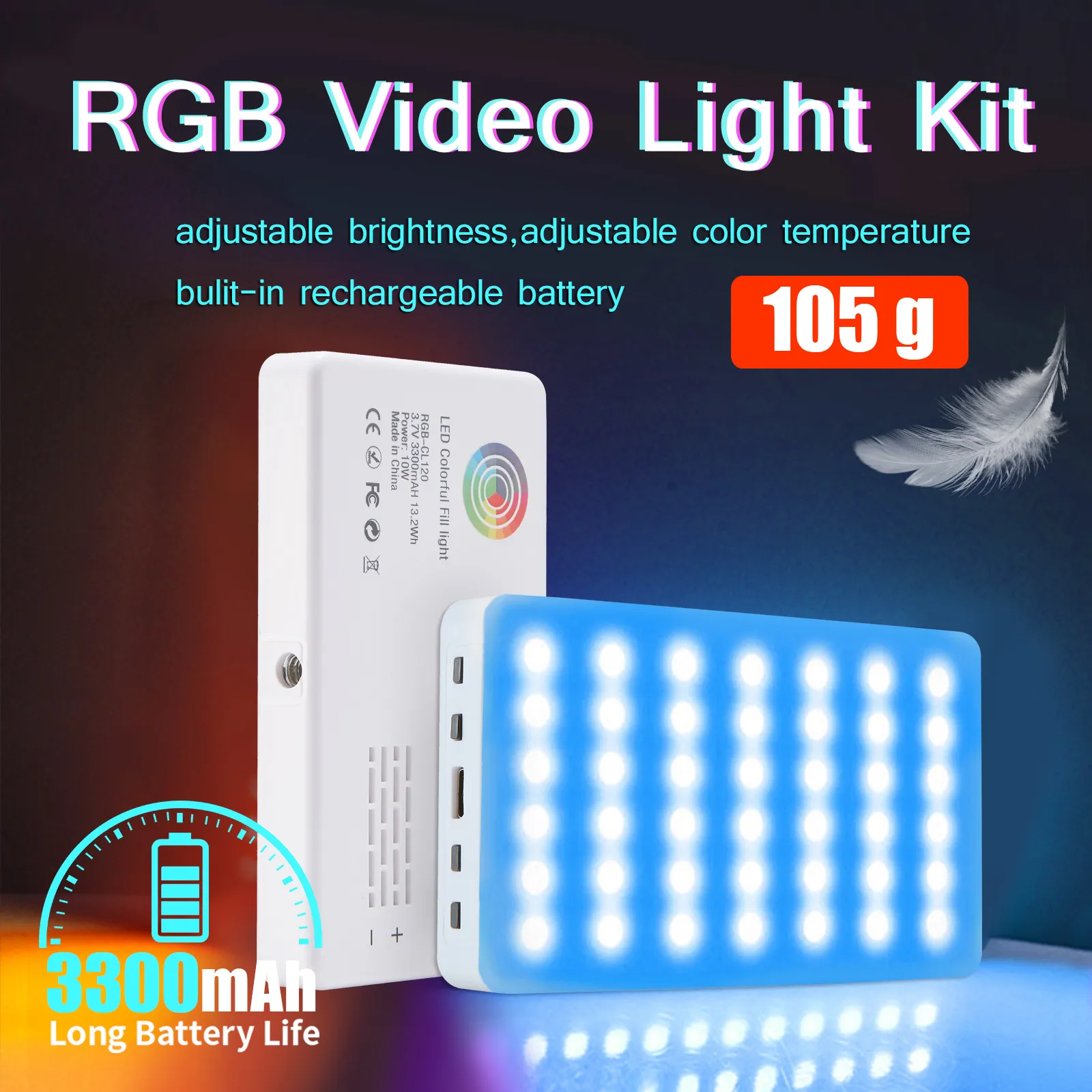 DHgate.com:RGB Video Light for Photography, pavotube LED Camera Light ...
