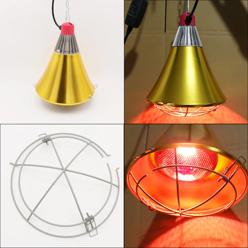 Infrared Heat E27 Lamp Holder with Bulb for Pet Heating Lampshade ...