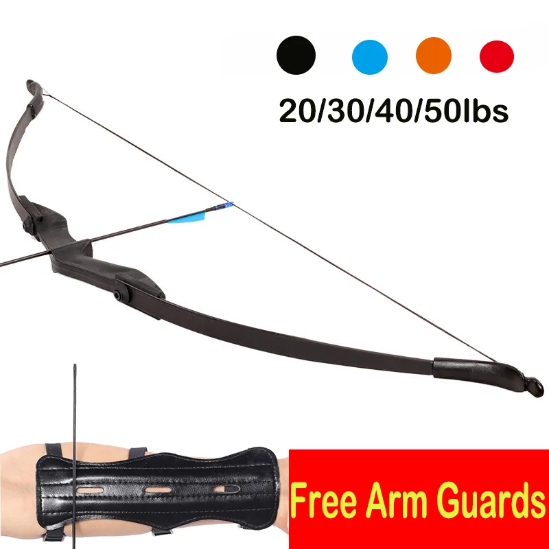 Powerful 20 50lbs Recurve Bow And Slings And Arrows Set In For Archery ...