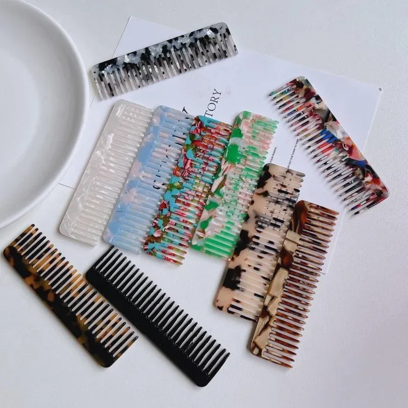 Cellulose Detangling Hairbrush, Acetate Pocket Comb, Anti-Static ...