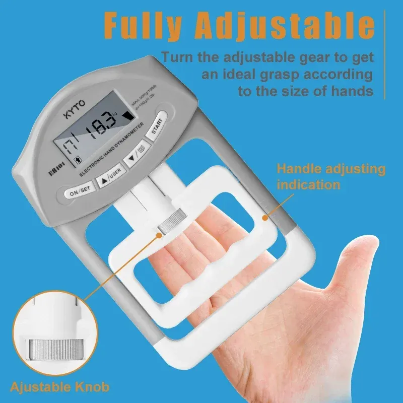 Wholesale Digital Hand Dynamometer Grip Strength Measurement Meter Auto ...