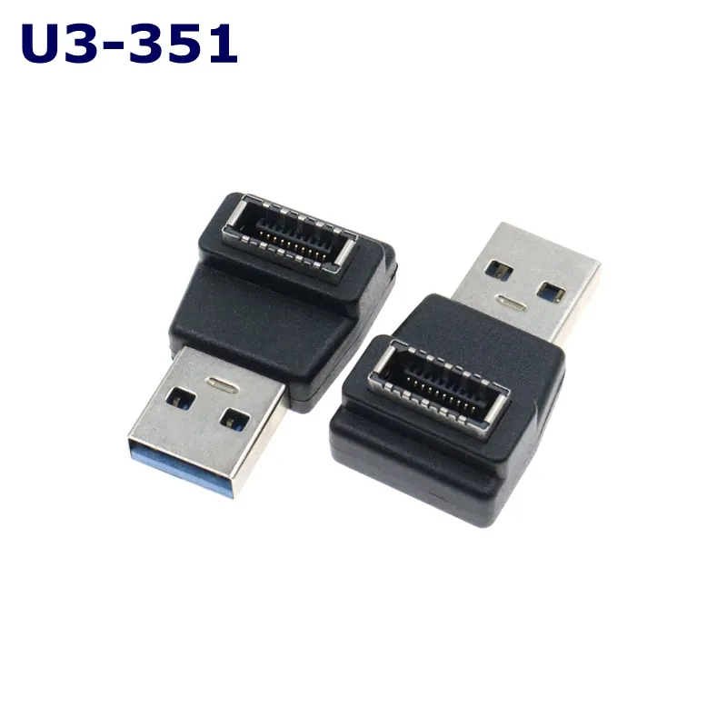 10Gbps Type E To TYPE C USB 3.0 Male To Female 90 Degree Right Angle ...