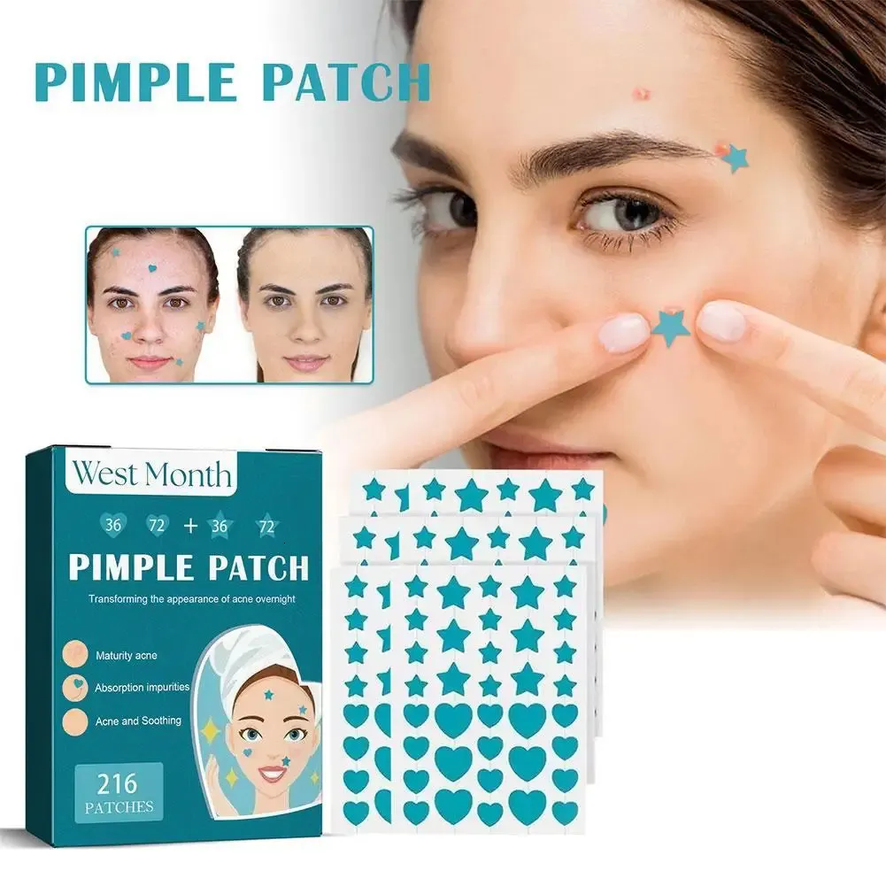 Acne Pimple Patches - Blue Star-Shaped Hydrocolloid with Tea Tree ...