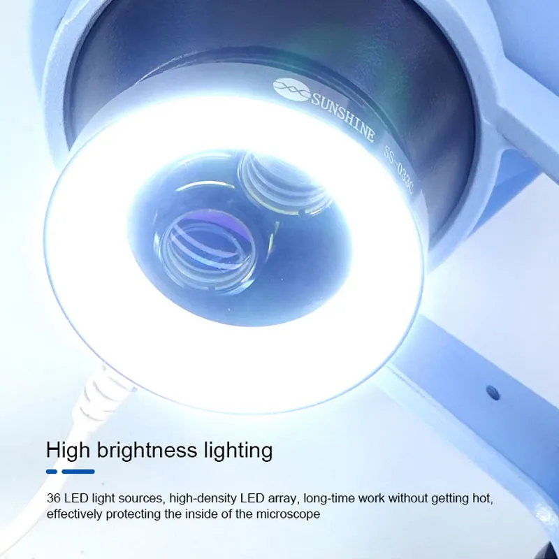 DHgate.com:SUNSHINE LED Microscope Ring Light - USB Adjustable Round ...