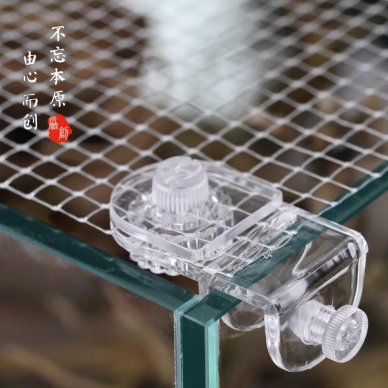 DHgate.com:Aquarium Anti-Jump Net Clamp Holder - Transparent Acrylic ...