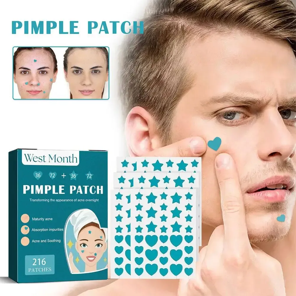 Acne Pimple Patches - Blue Star-Shaped Hydrocolloid with Tea Tree ...