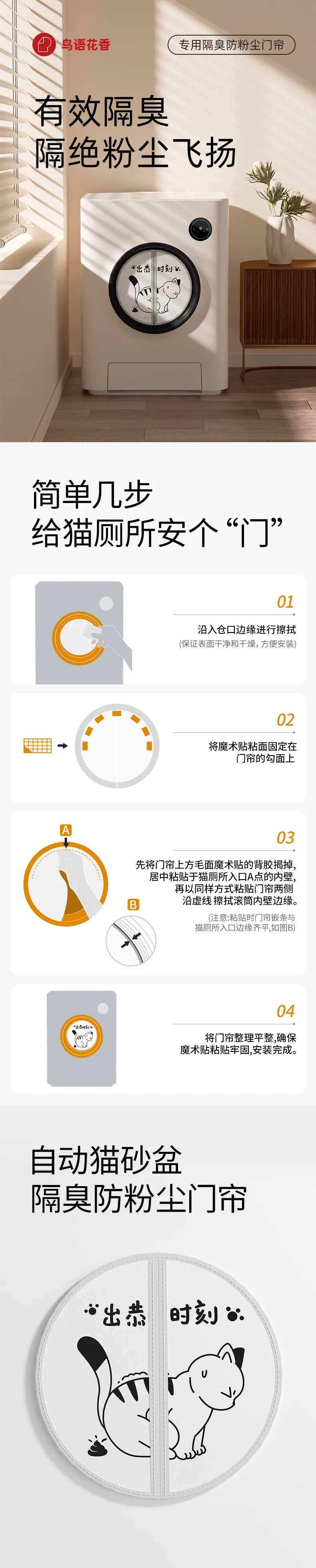 Dust-Proof Cat Litter Box Deodorizer - Charcoal Filter System for Odor ...