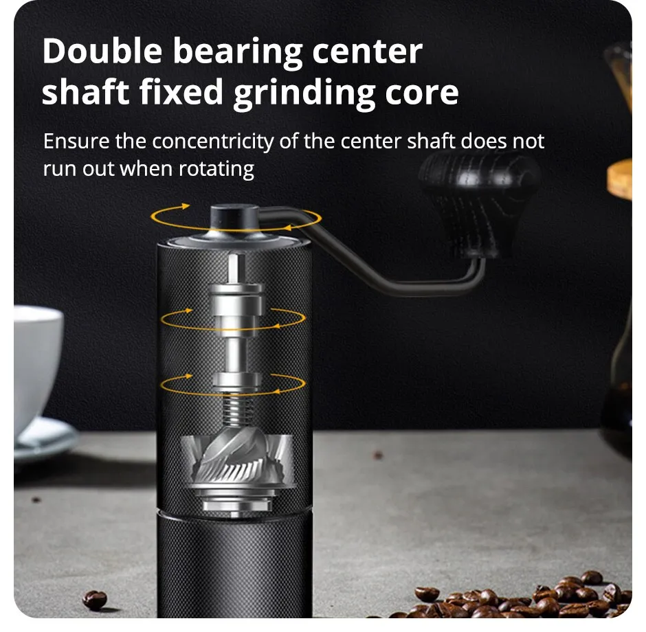 Manual CNC Coffee Grinder with High-Quality Burr and Foldable Handle ...