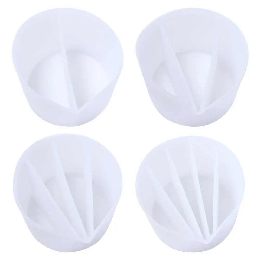 5-Channel Silicone Paint Pouring Split Cup, Reusable Plastic Fluid Art ...