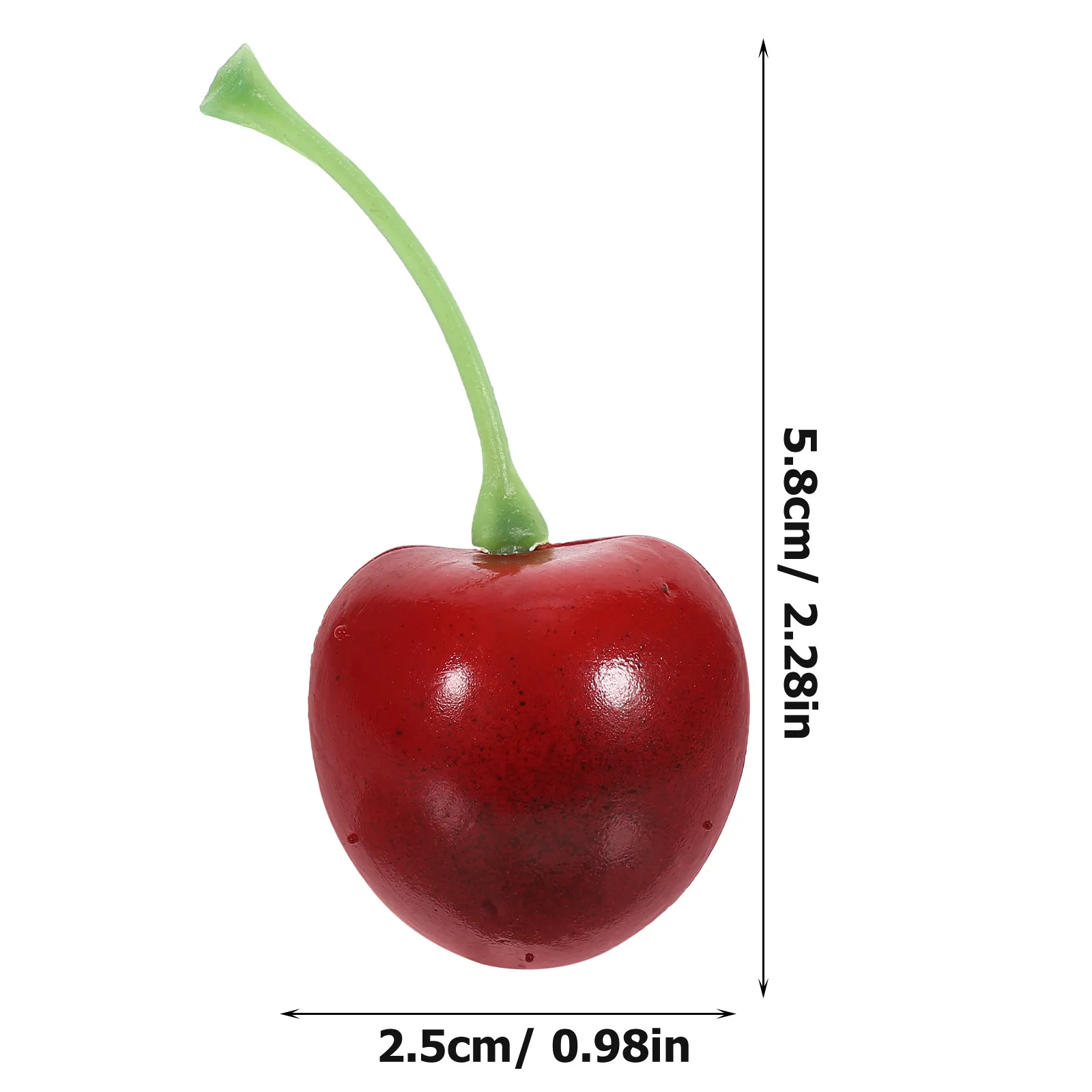 DHgate.com:20 Pcs Realistic Fake Cherries, Mini Fruit Ornaments for ...