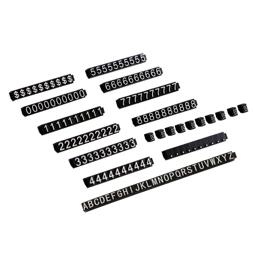 Adjustable Price Display Cube - Transparent Acrylic Number Letter ...