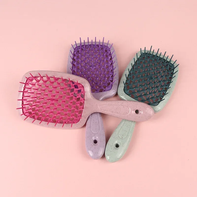 2024 Square Grid Hollow Massage Comb - Anti-static, Dry & Wet Use ...