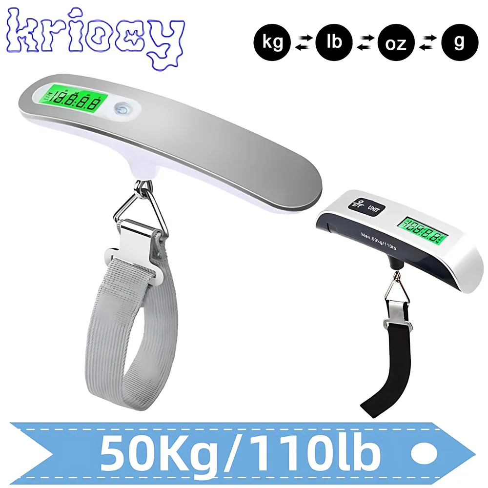 50kg/110lb Digital Luggage Scale, Portable Suitcase Bag Weight Scale ...