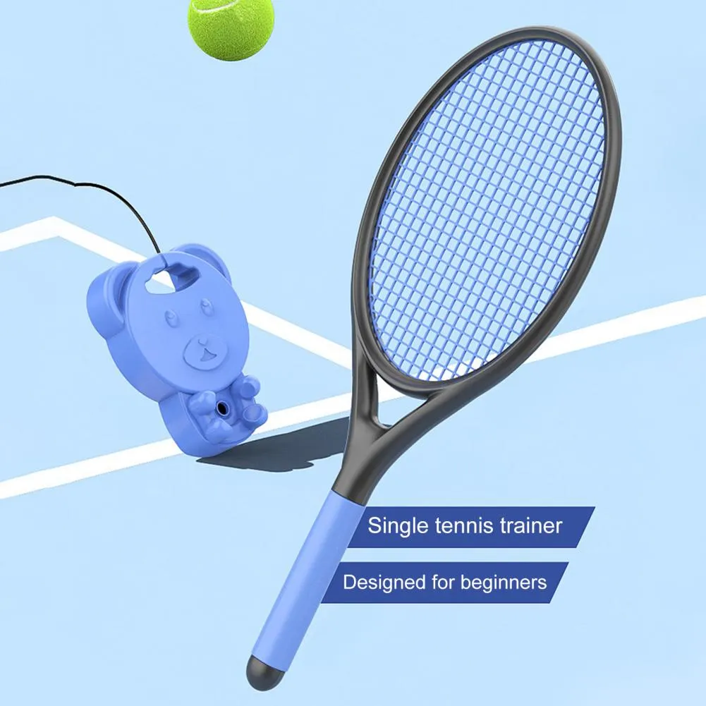 Premium Tennis Rebounder Kit: Portable Tennis Trainer Set with Racket ...
