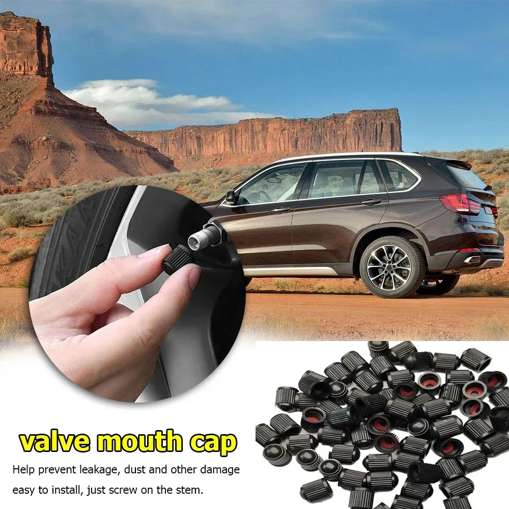 DHgate.com:4-PackUniversal Plastic Bike Tire Valves, Black Dust Valve ...