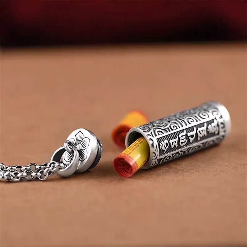 Portable Pill Case Holder Waterproof Cylinder Pendant with Chain ...
