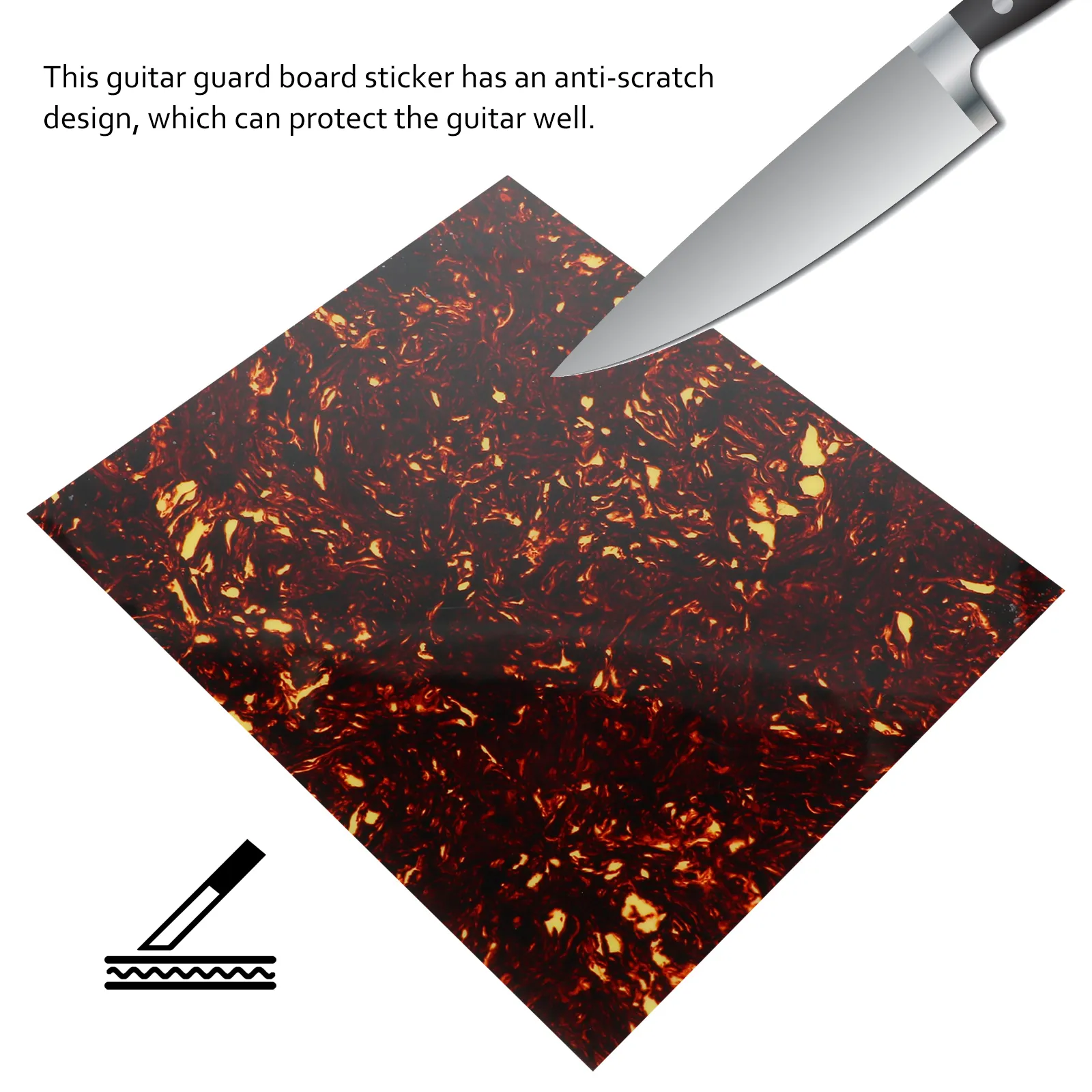 Anti-Scratch Celluloid Guitar Pickguard Protector Stickers for Guitars ...