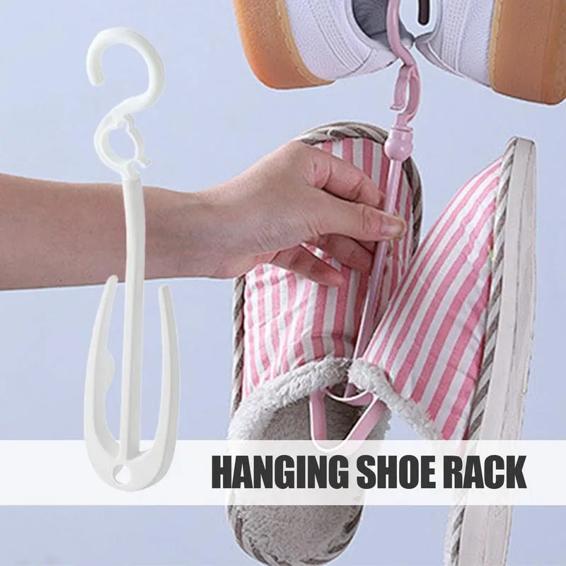 360° Rotating Shoe Drying Rack: Balcony Hanger Hooks for Space-Saving ...