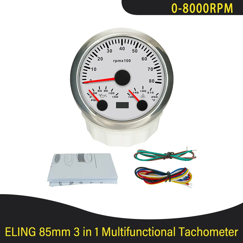 DHgate.com:85mm 3-in-1 Tachometer: Multi-color Backlight, Real-time ...