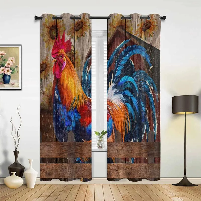 Modern Farm Animal Spoonflower Curtains For Bedroom, Living Room ...