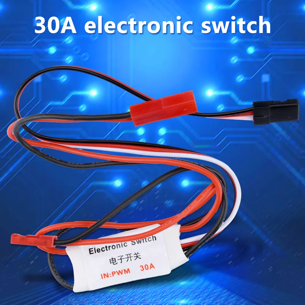 30A PWM Electronic Switch 3-30V Input for RC FPV Models Airplane LED ...
