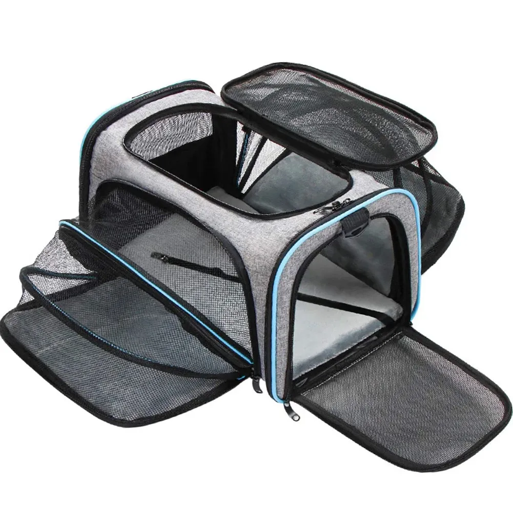 Soft Pet Carrier For Cats Expandable Foldable Design, Multiple Openings ...