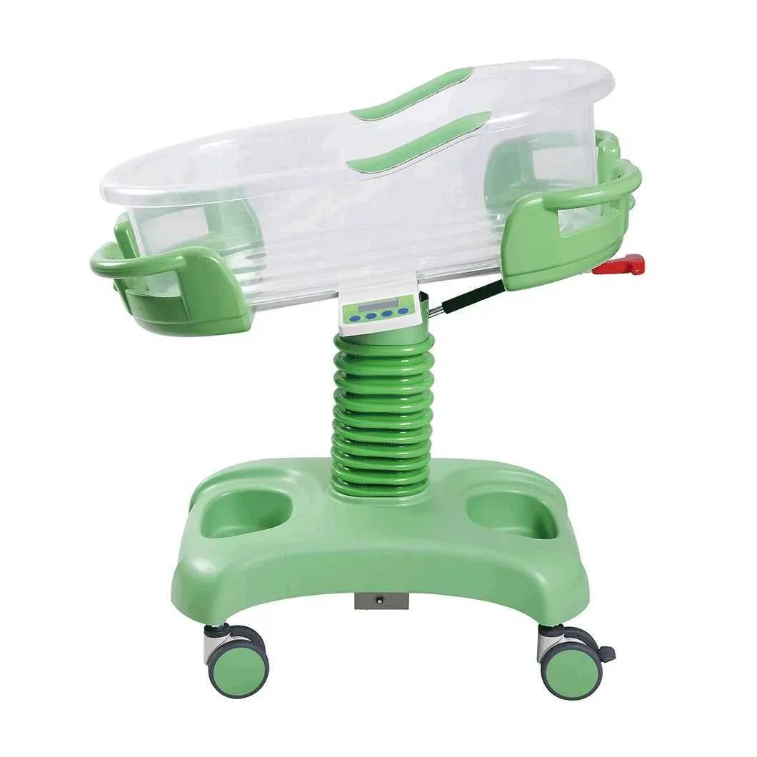 Height Adjustable Medical Baby Crib | Plastic Baby Bassinet Cot for ...