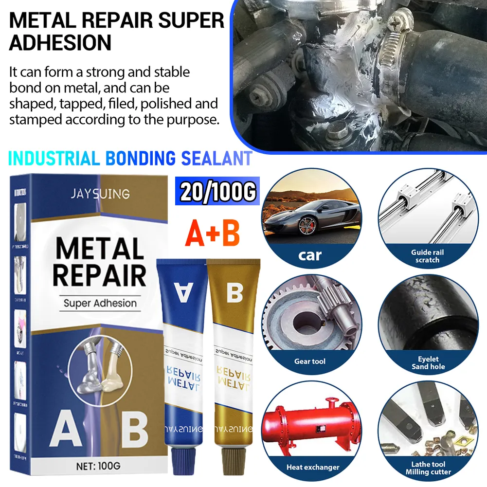 Metal Repair Glue, High-Temp Adhesive Sealant, Heavy Duty Bonding Agent ...