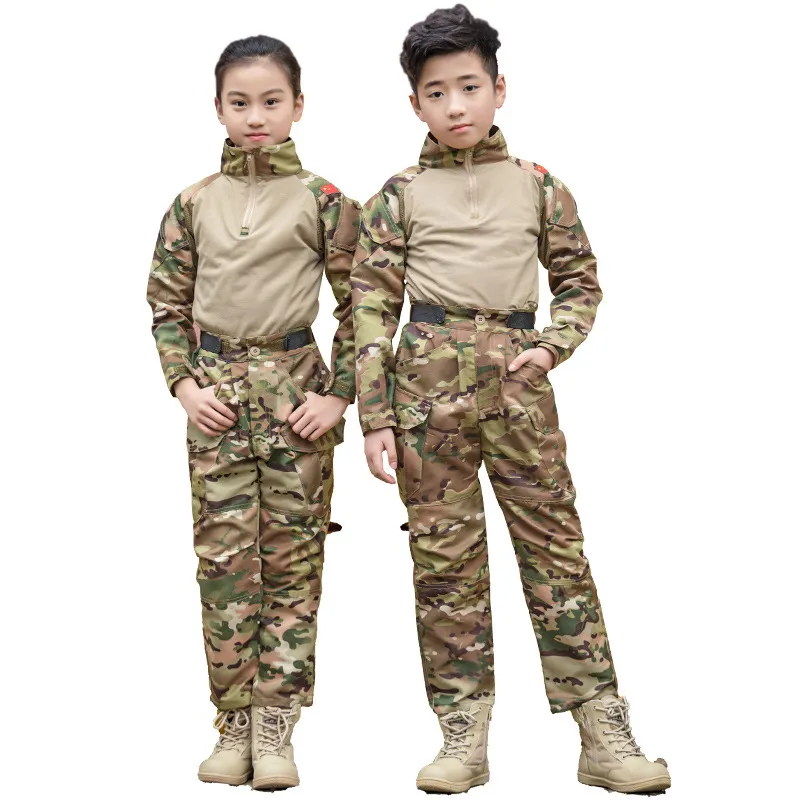 Camouflage CP Jungle Print Military Uniform Set For Teenage Boys ...